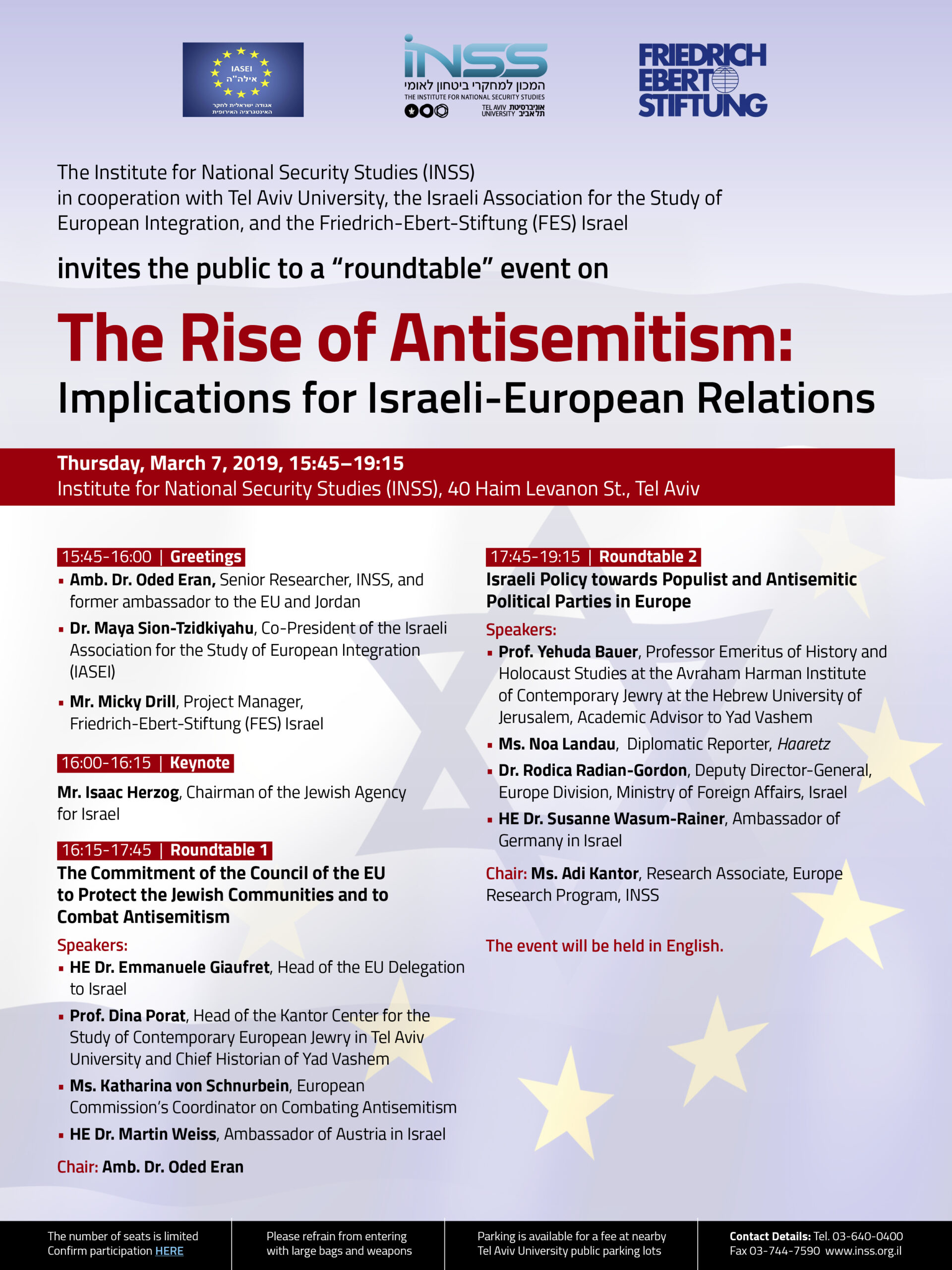 The Rise of Antisemitism: Implications for Israeli-European Relations ...