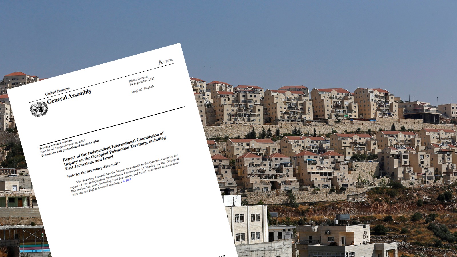 Why did the UN Commission of Inquiry decide that the "Israeli ...