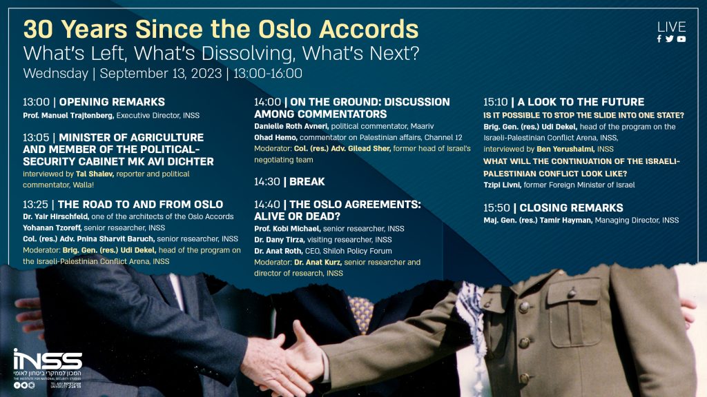 30 Years Since the Oslo Accords: What's Left, What's Dissolving, What's ...