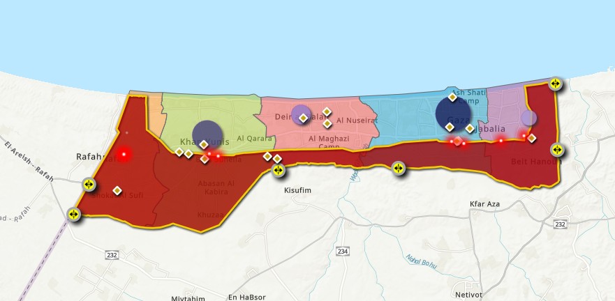 Interactive Map: Gaza Strip in the Aftermath of the Ceasefire | INSS